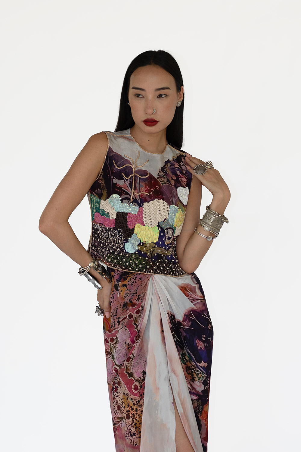 AMKA presents Kikli Top & Skirt available only at FEI