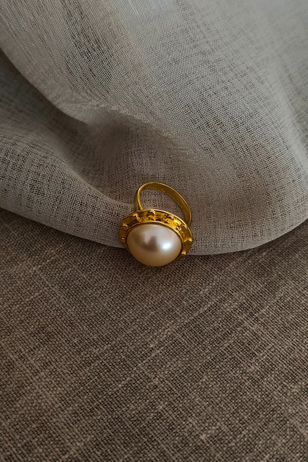 BBLING BY MEGHANA presents Sangria Pearl Luxe Ring exclusively at FEI