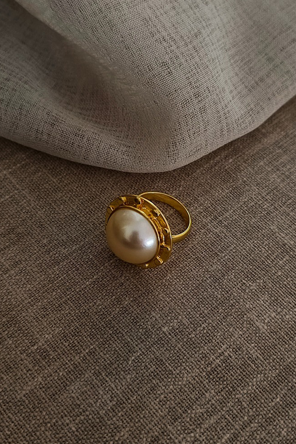 BBLING BY MEGHANA presents Sangria Pearl Luxe Ring exclusively at FEI