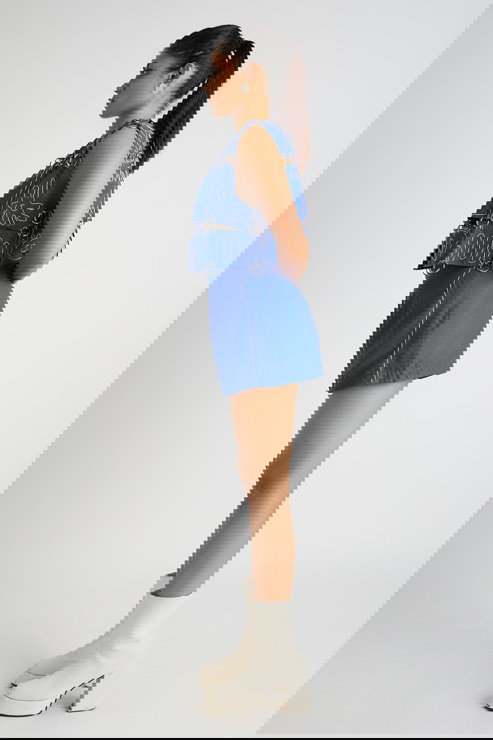 SAZO presents Broken Blue Vest available only at FEI