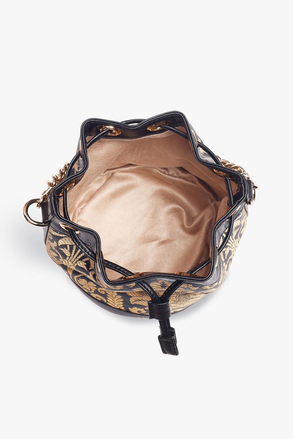 TAN AND LOOM presents Bombay Bucket -Classic Black Brocade available ...