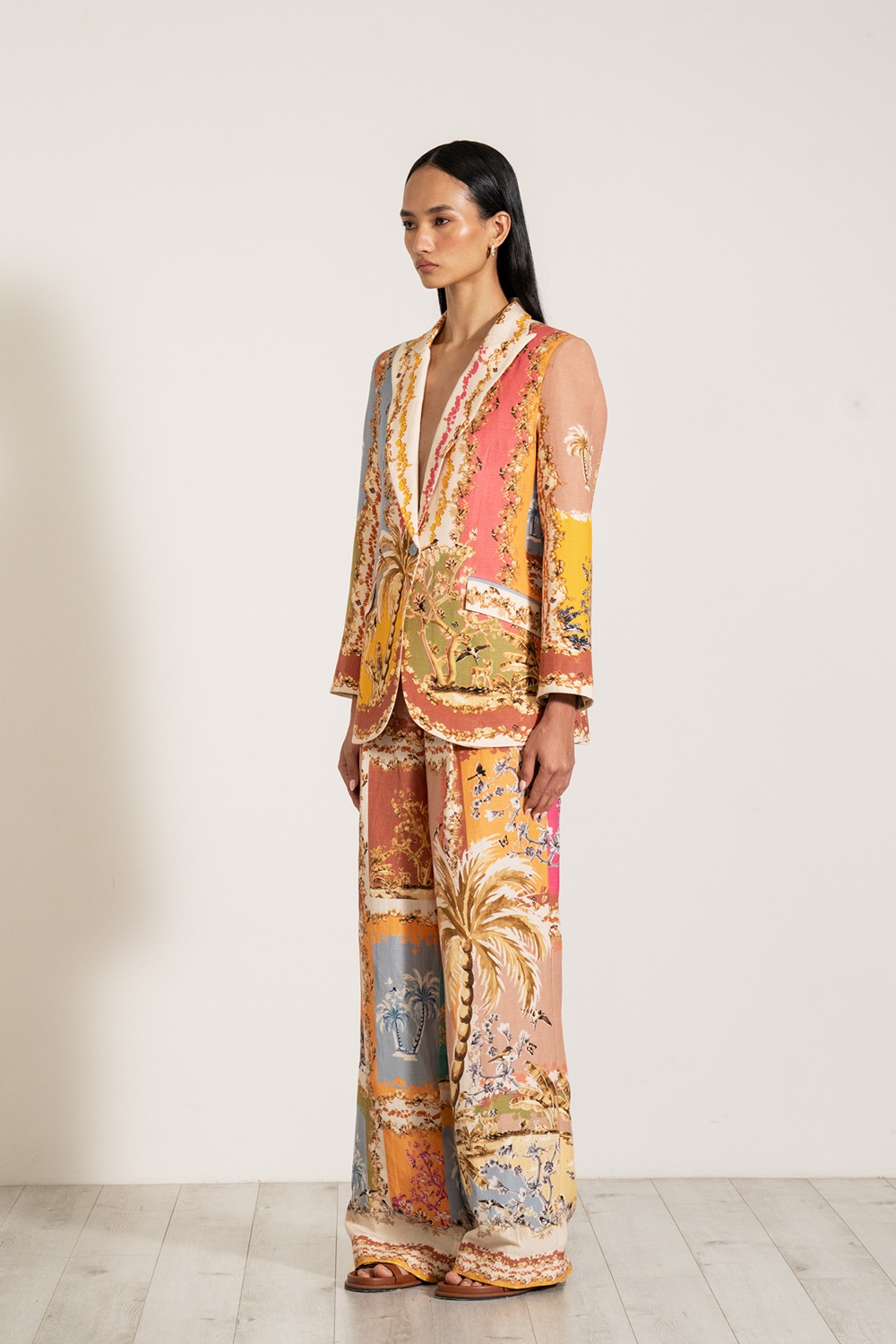 RANNA GILL presents Amara Knotch Collar Jacket available only at FEI