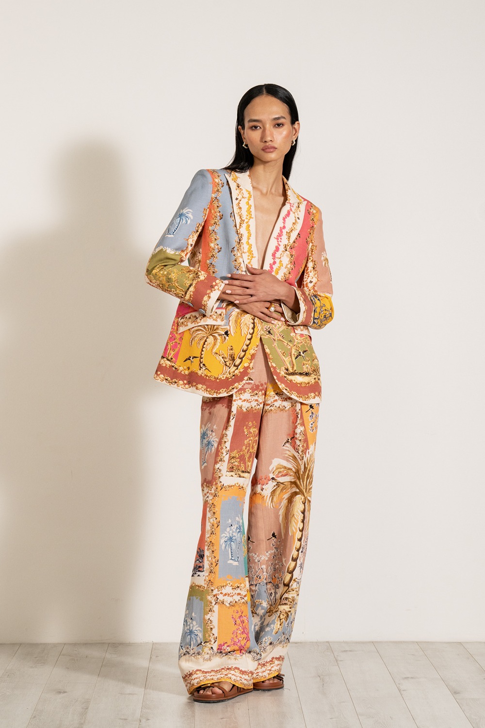 RANNA GILL presents Amara Knotch Collar Jacket available only at FEI