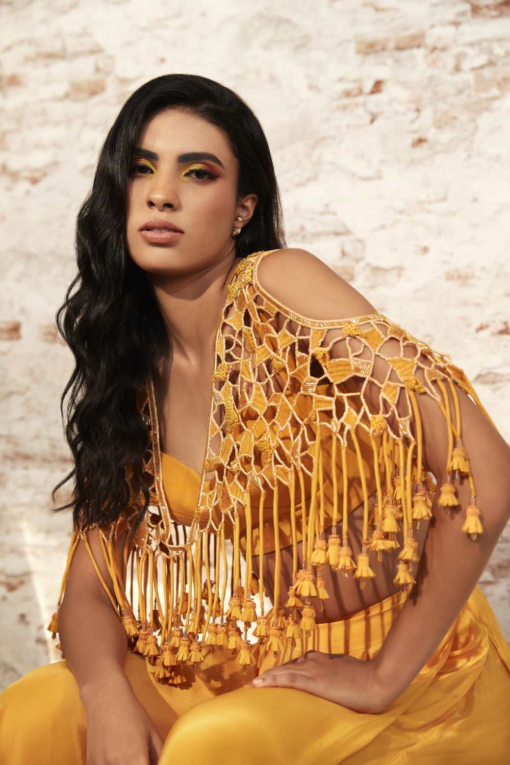 Babita Malkani Studio Presents Yellow Co-Ord Set Avalable Exclusively At FEI